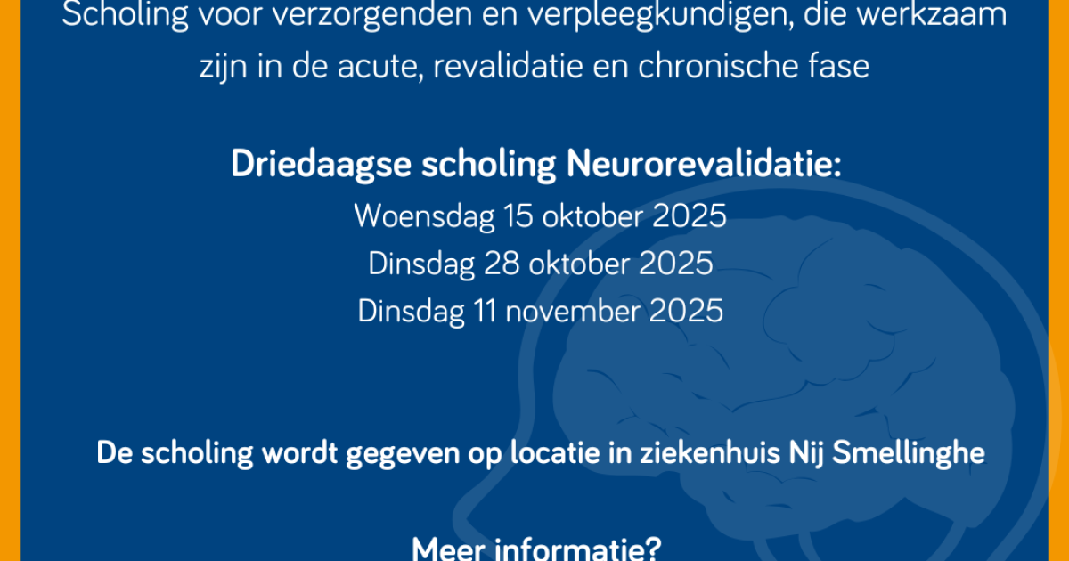Scholing Neurorevalidatie › Ziekenhuis Nij Smellinghe